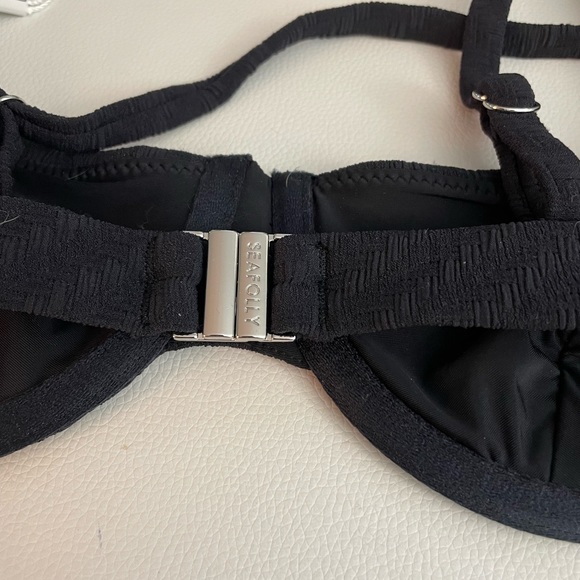 Seafolly | Swim | Nwt Seafolly Convertible Cross Back Willow Bikini Top ...